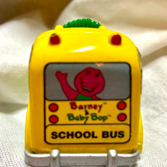 Barney Baby Bop | Toys | Vintage Barney Baby Bop Die Cast School Bus ...